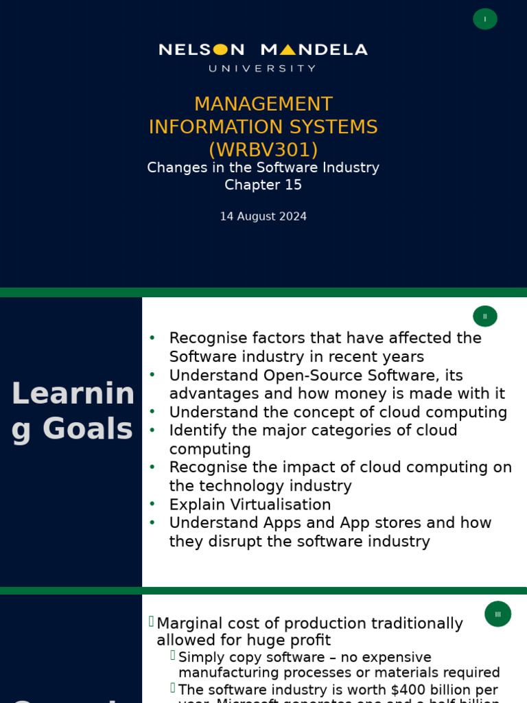 Week 04 - Changes in The Software Industry | PDF