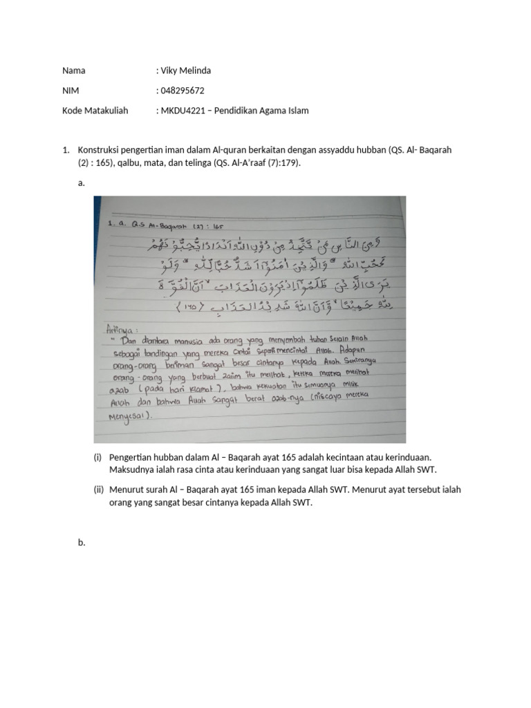 Tugas 1 - Agama Pendidikan Agama Islam | PDF