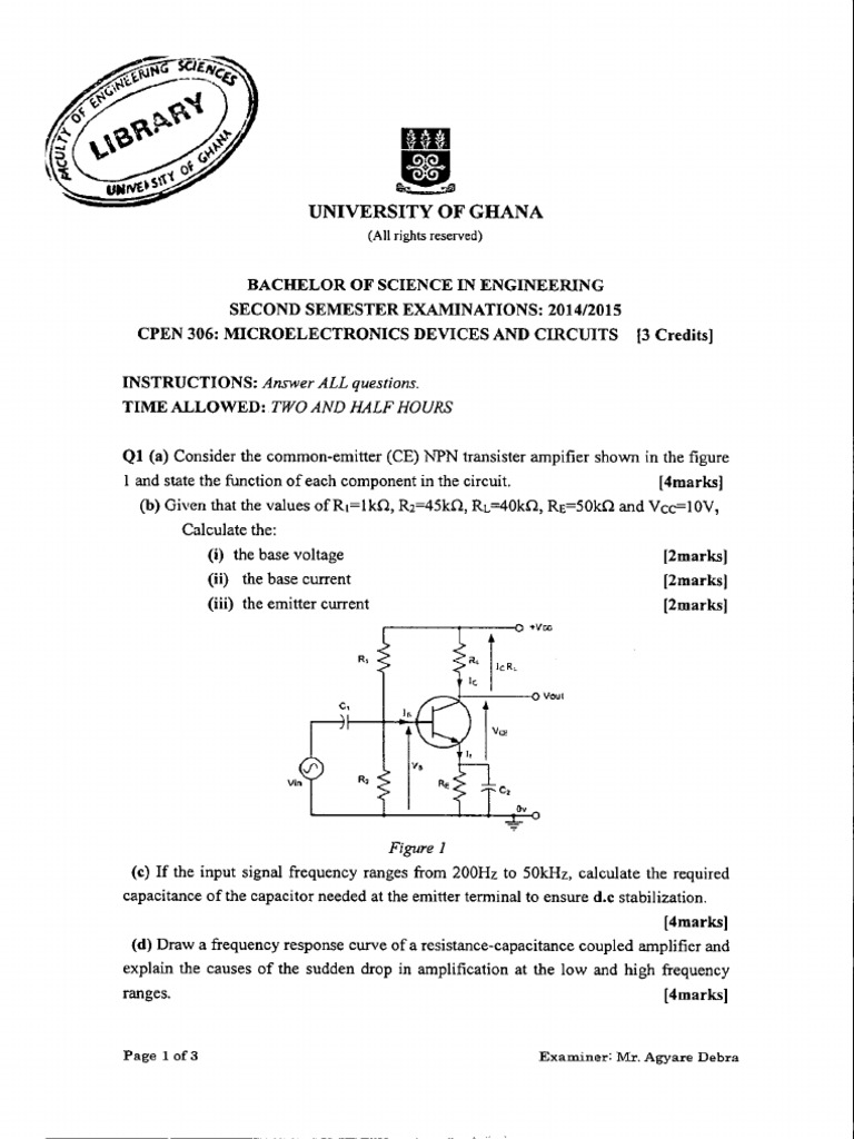 CPEN 306 Microelectronics Devices and Circuits 4 | PDF CPEN 306 Microelectronics Devices and Circuits 4 | PDF