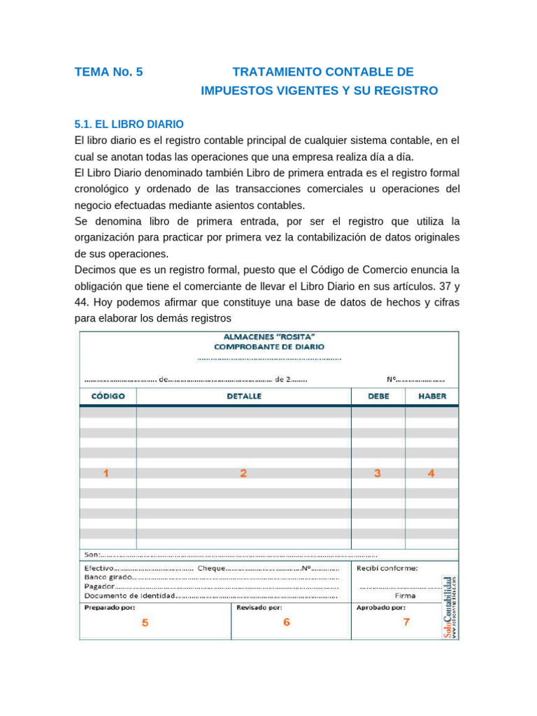 TEMA No 5 | PDF | Contabilidad | Finanzas y dinero