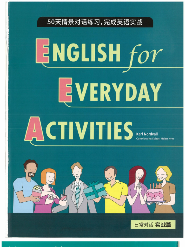 English Everyday Activities B | PDF
