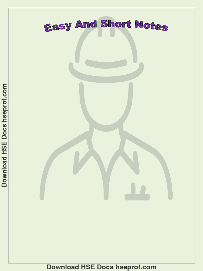 To The Point HSE Notes | PDF