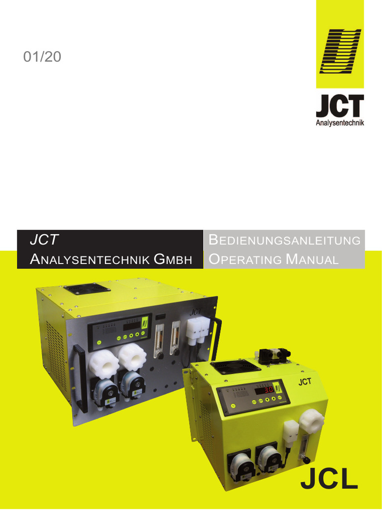 Manual JCL 301 Foe Cem | PDF | Heat Exchanger | Pump