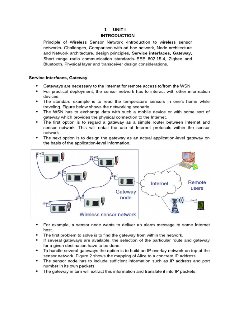 Service interfaces, Gateway | PDF