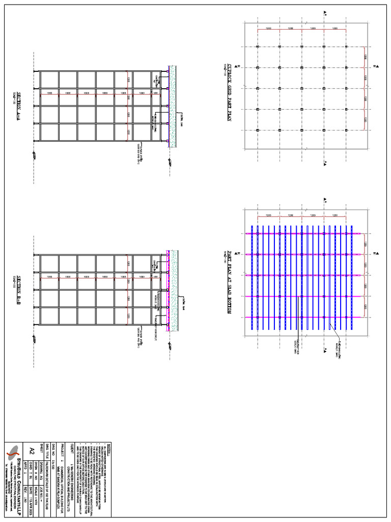 2023-04-26 - Falsework Details For 350thk. Slab | PDF