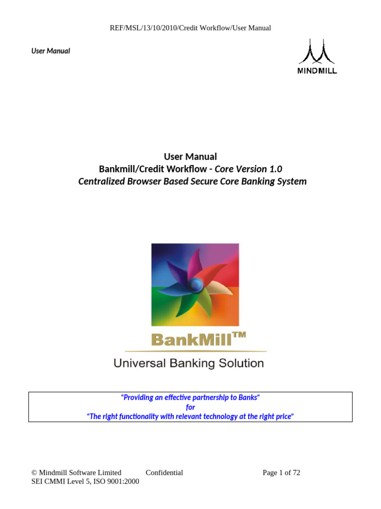 Credit Workflow User Manual | PDF