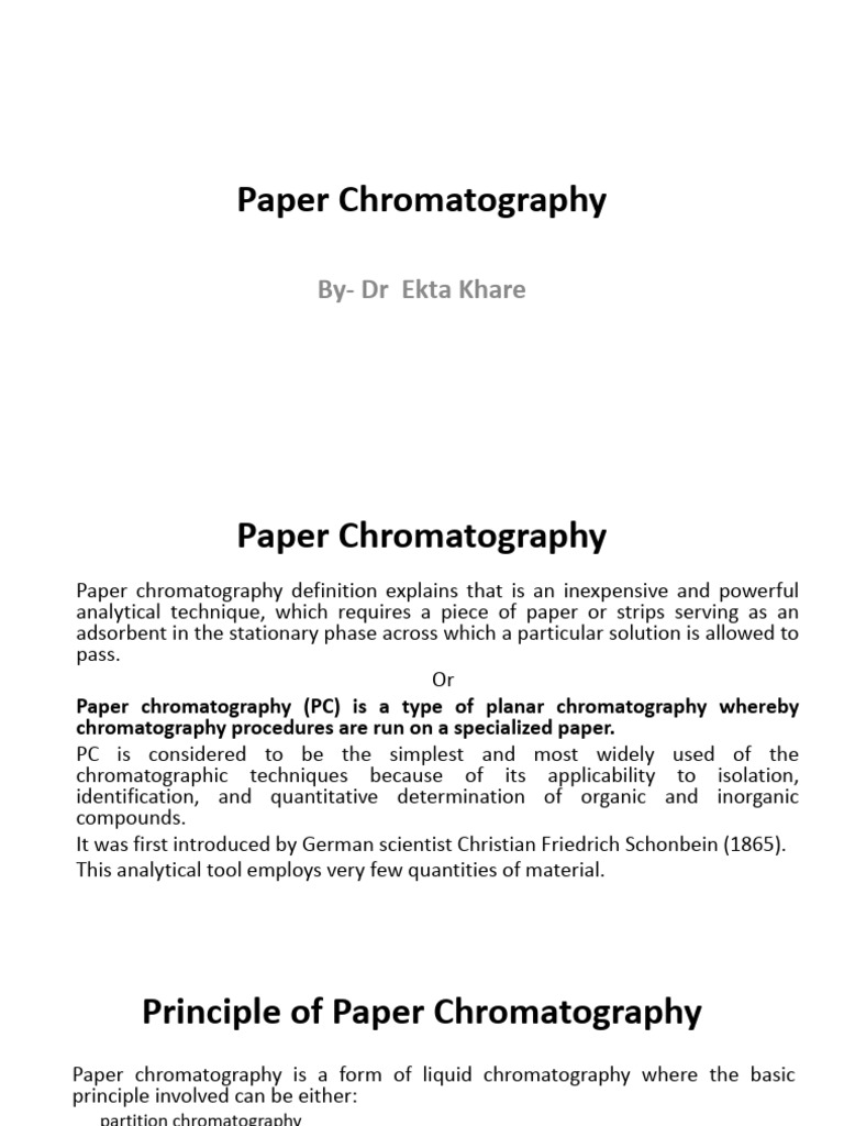 Paper-Chromatography | PDF