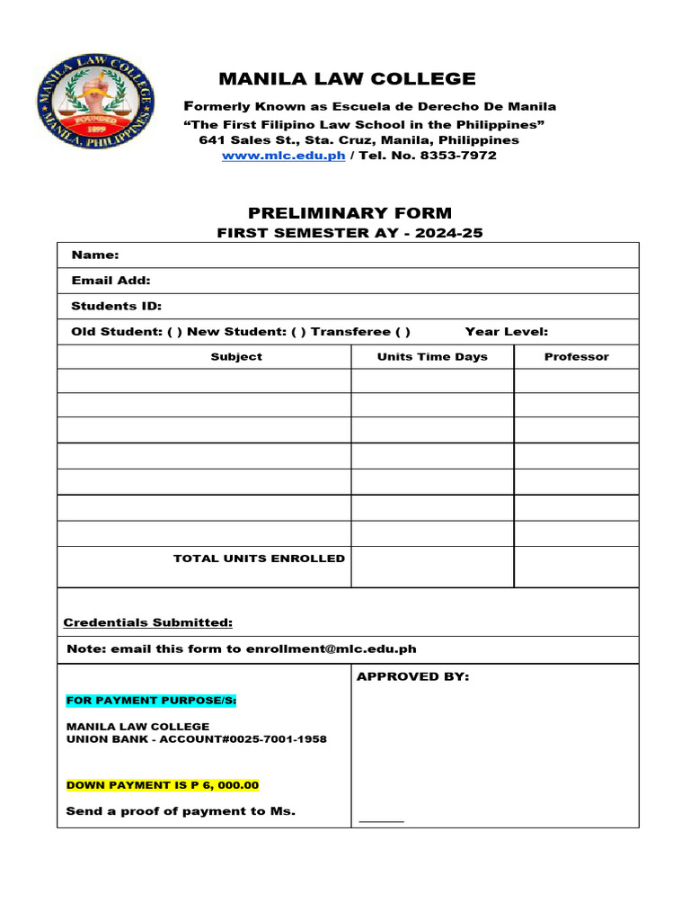 Preliminary-Form-JURIS-DOCTOR | PDF
