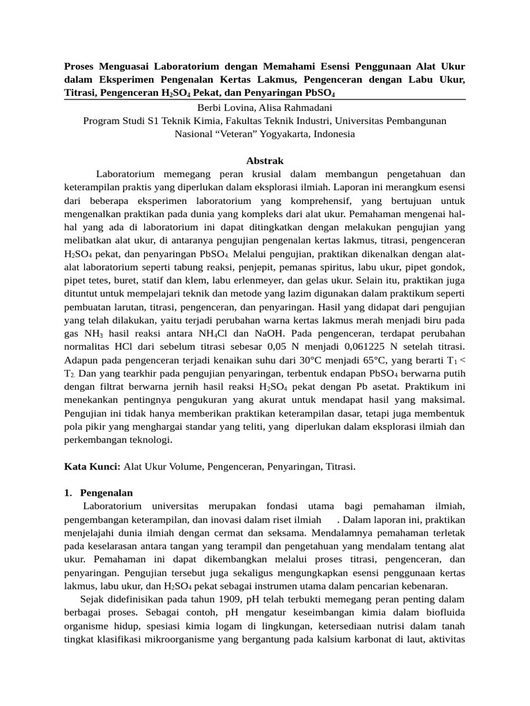 Laporan Praktikum Pengenalan Alat Ukur | PDF