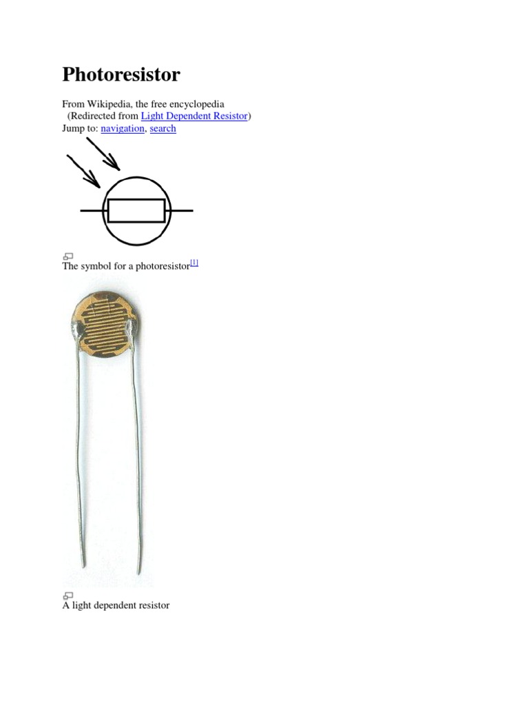 Photo Resistor | PDF | Condensed Matter Physics | Electrical Engineering