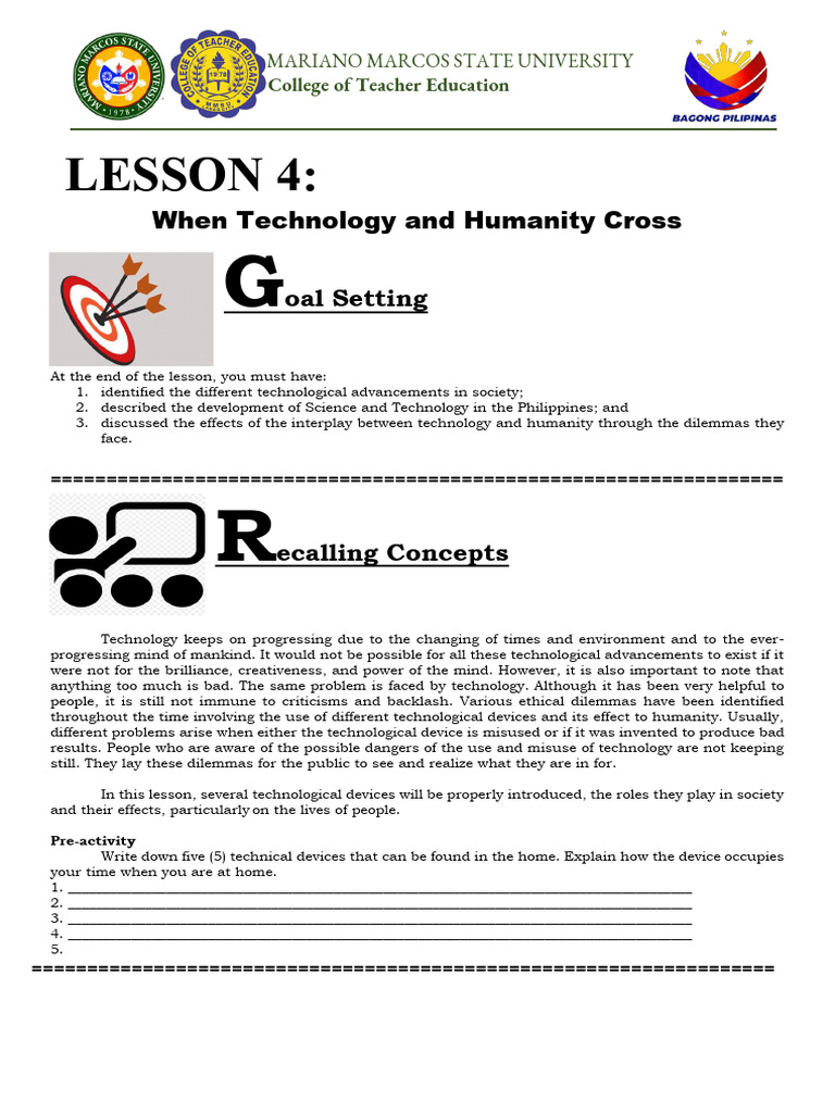 Chapter II Lesson 4 | PDF