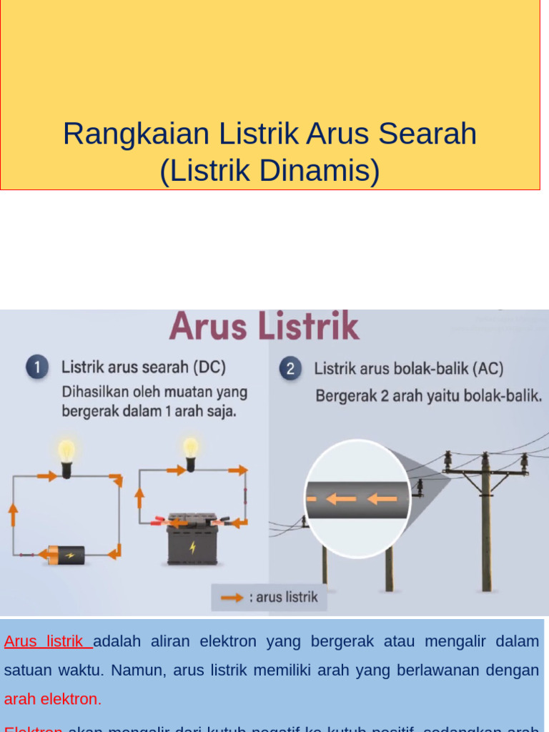 Rangkaian Listrik Arus Searah - PPT | PDF