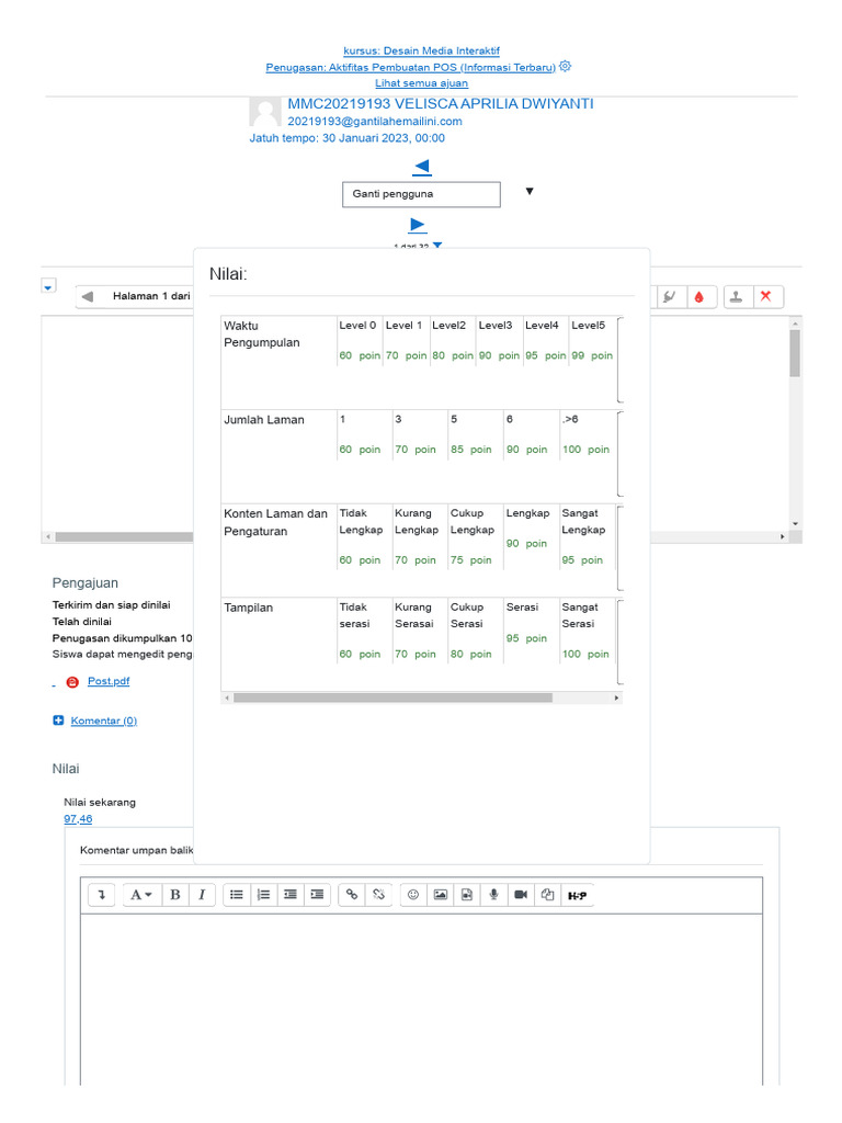 Rubrik Penilaian | PDF