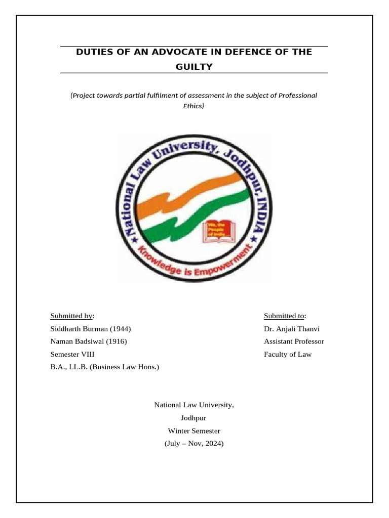 Professional Ethics Project - 111 | PDF