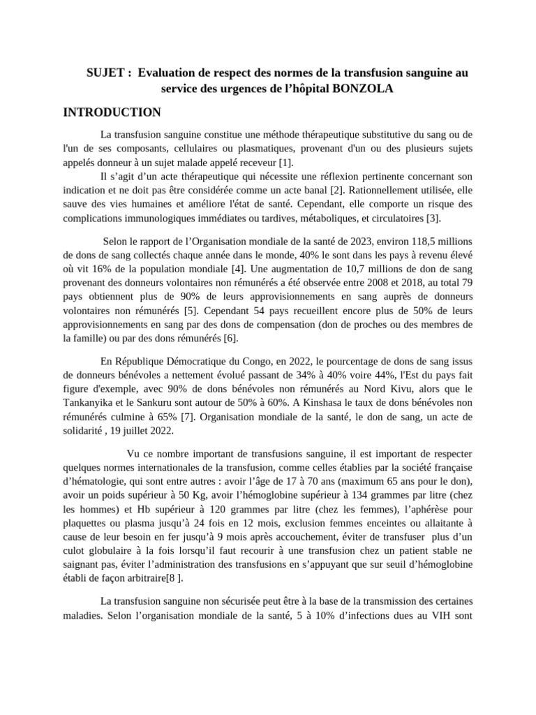 Introduction TFC Transfusion | PDF