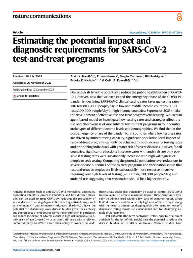 Estimating The Potential Impact | PDF