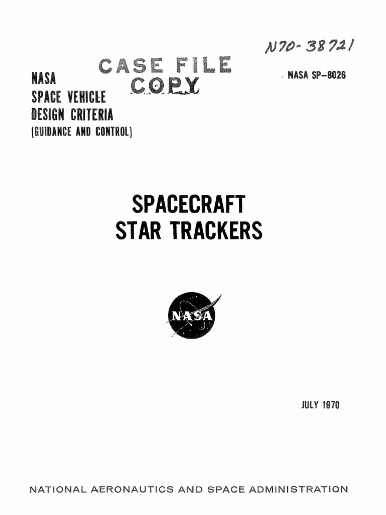 NASA SP8026 - Spacecraft Star Trackers | PDF