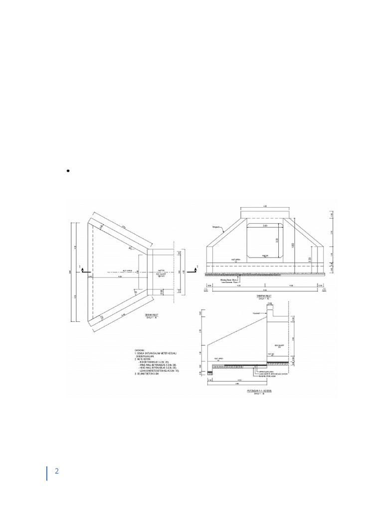 2024 - 04 - 18 - Perhitungan Wingwall BC | PDF