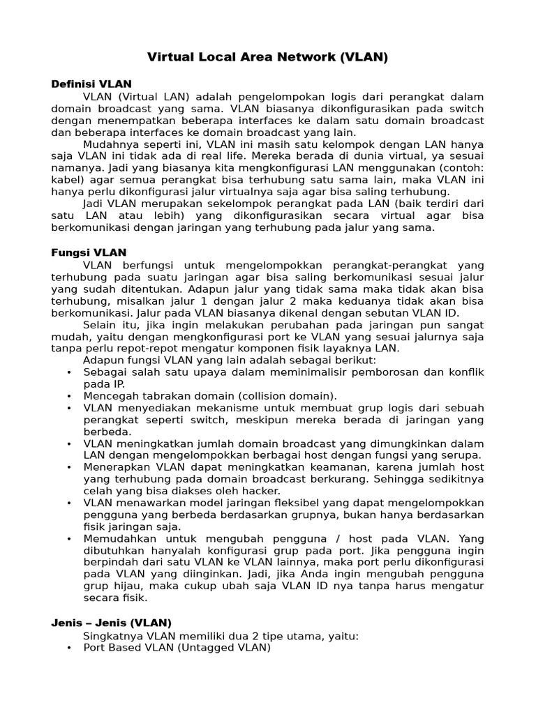 VLAN | PDF