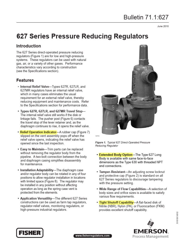Fisher 627 - Bulletin | PDF