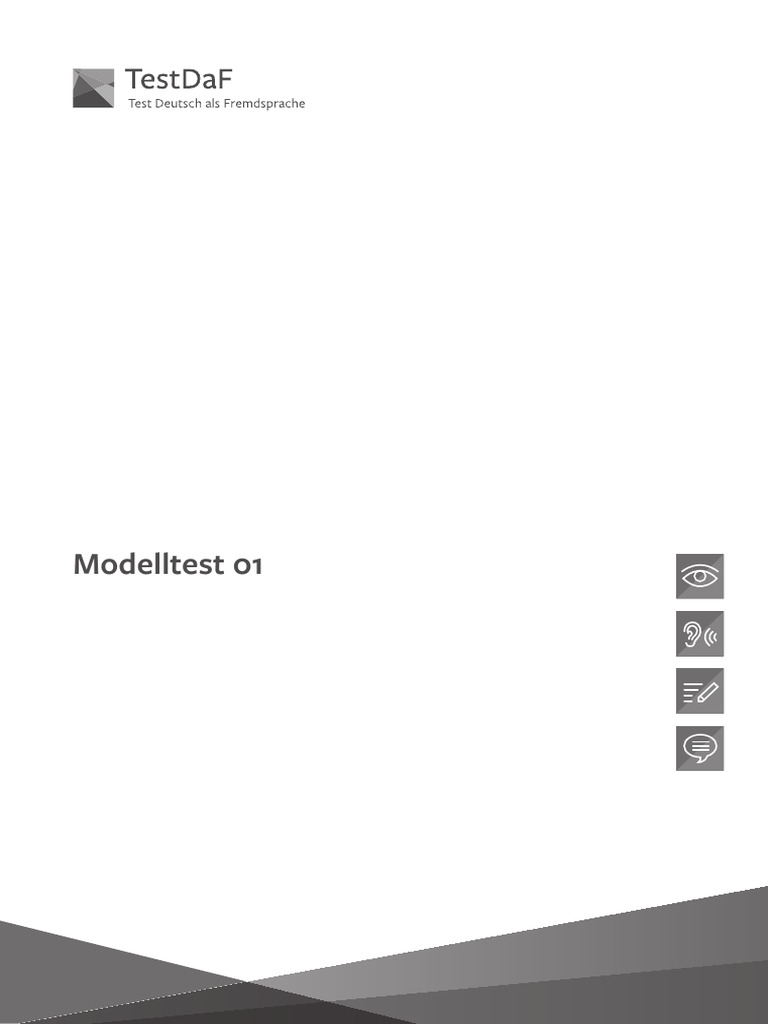 Testdaf Modell 1 | PDF