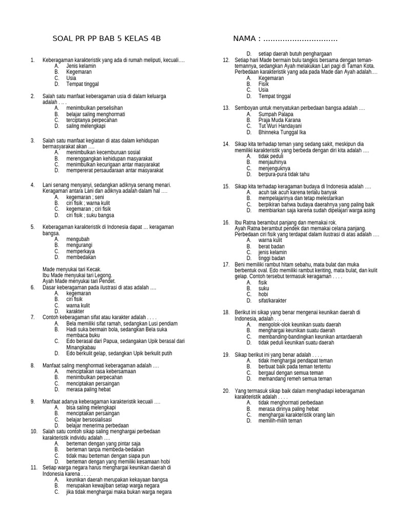 02.jan - SOAL PR PP BAB 5 | PDF