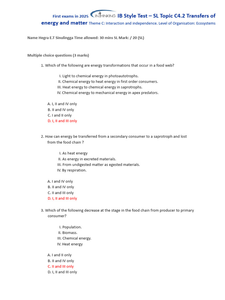Topic Test Hegra | PDF