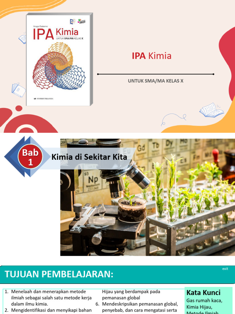 BAB 1 KIMIA DI SEKITAR KITA (IPA KIMIA X KurMer) | PDF