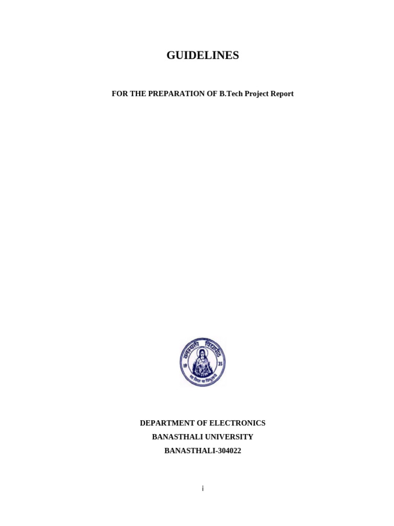 Project Report Template | PDF