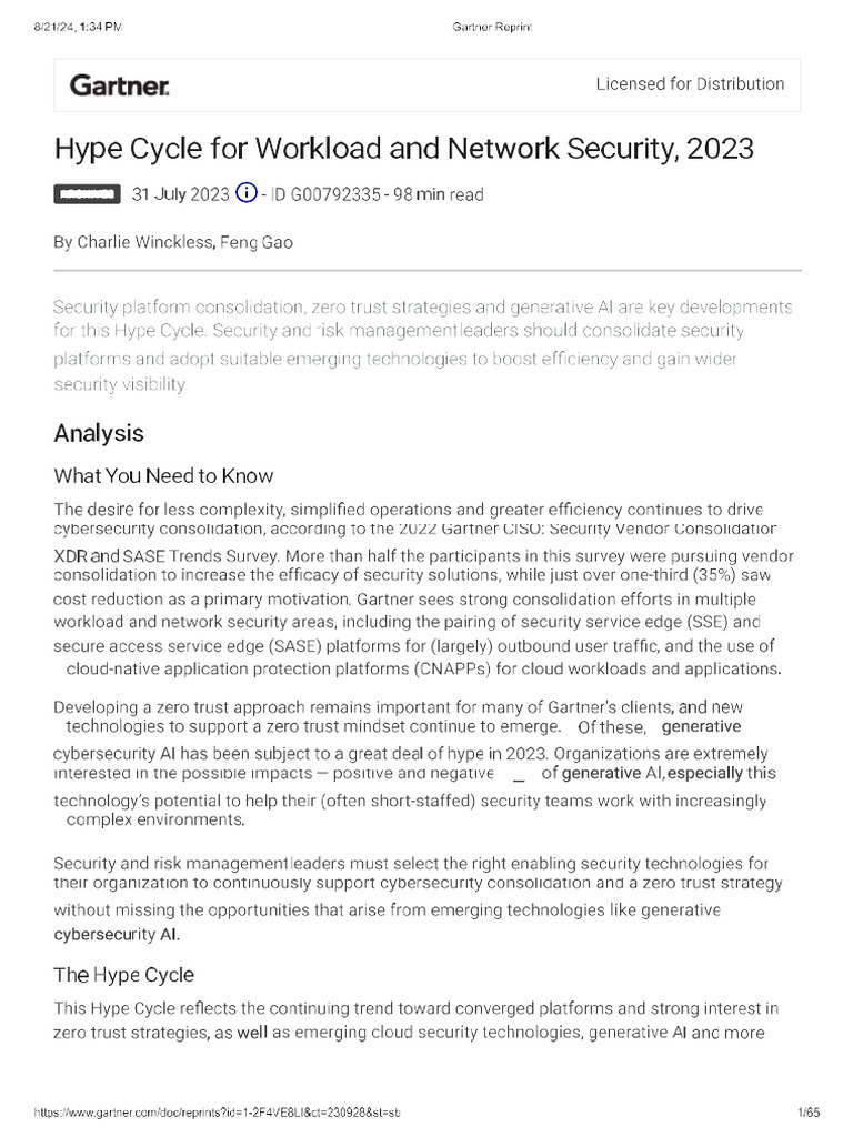 Gartner Reprint | PDF