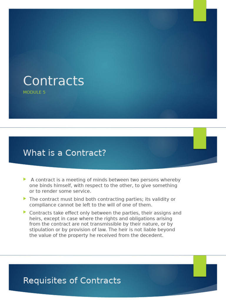 Contracts | PDF