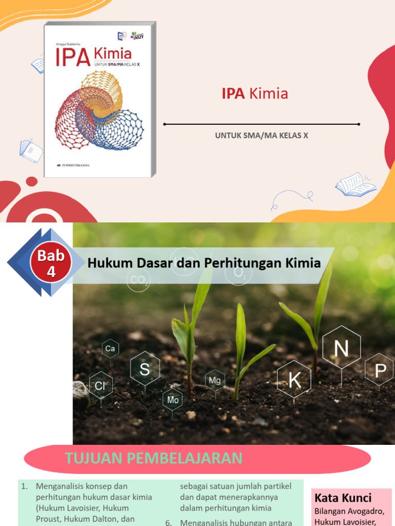 BAB 4 - HUKUM DASAR DAN PERHITUNGAN KIMIA (IPA KIMIA X KurMer) | PDF