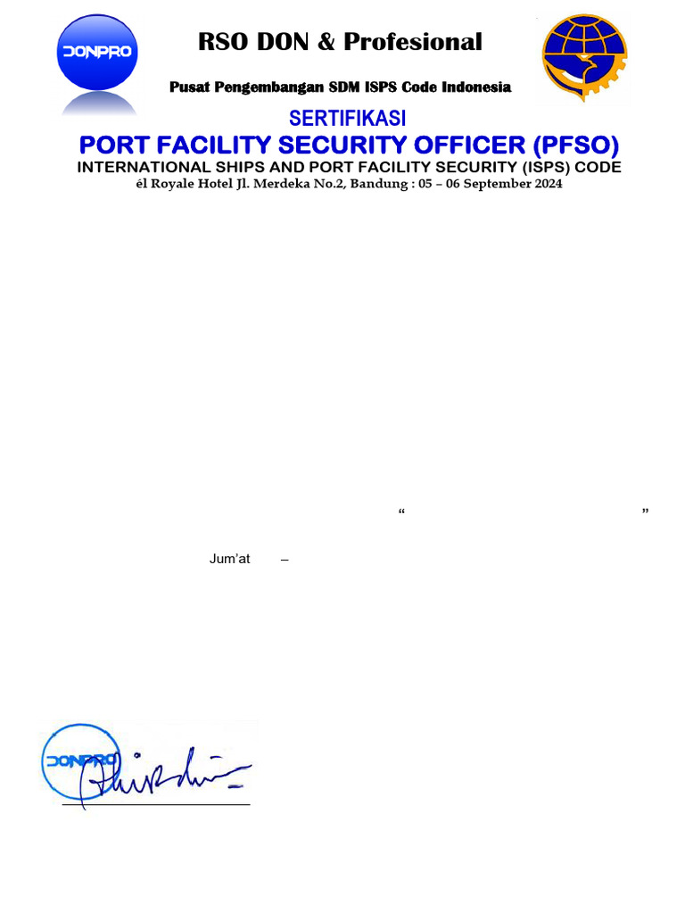 Undangan PFSO 05 - 06 September 2024 Bandung | PDF