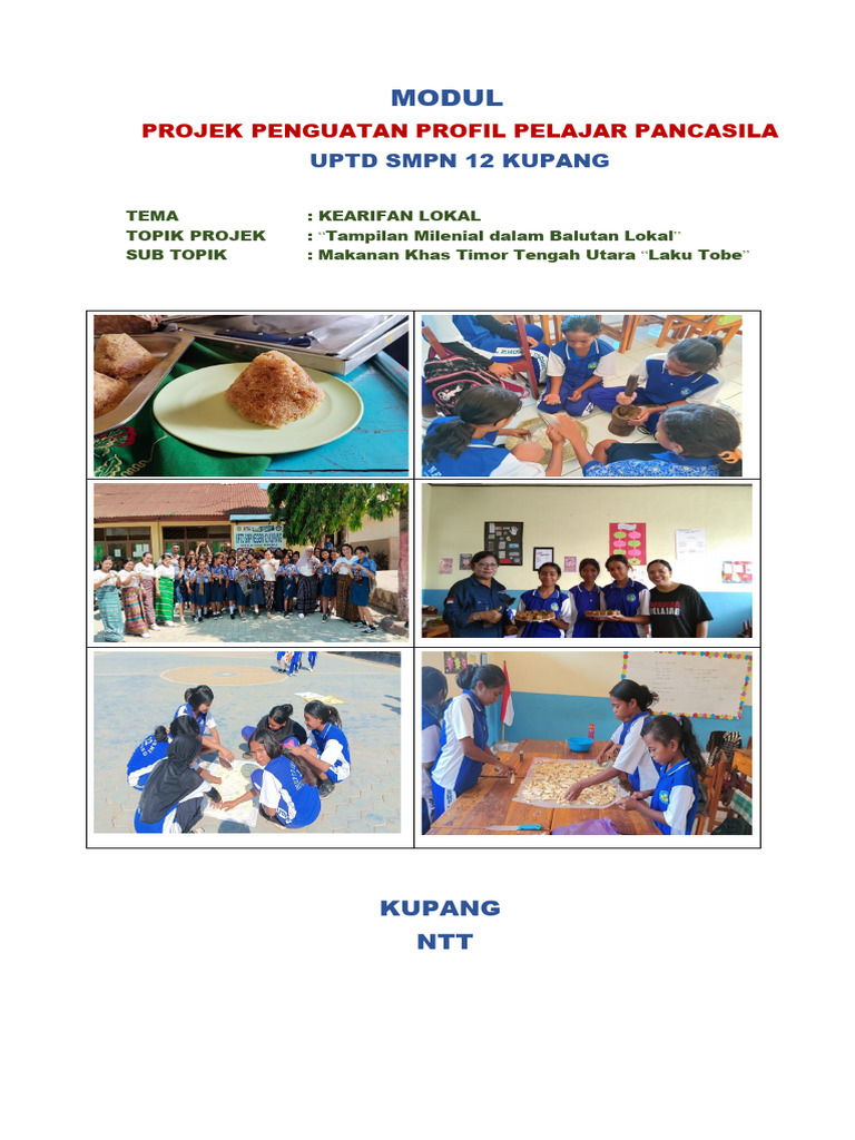 MODUL PROJEK KEARIFAN LOKAL - Ok | PDF