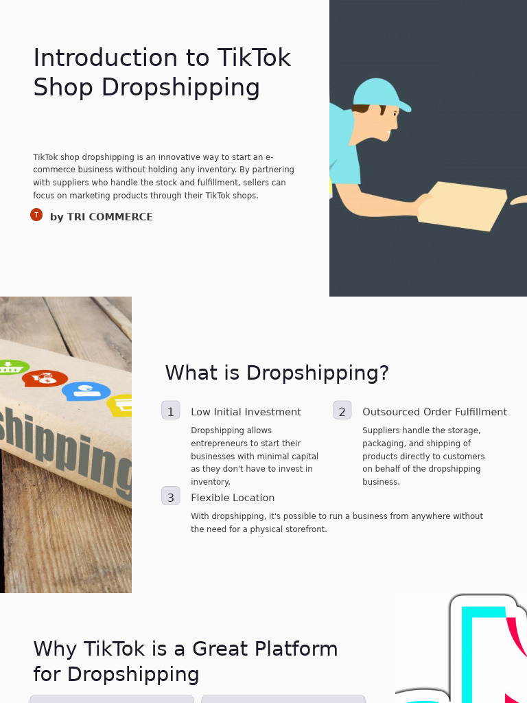 Introduction To TikTok Shop Dropshipping | PDF | Strategic Management | Law