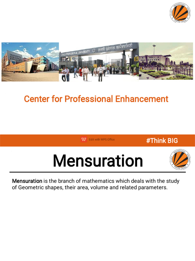 20 Mensuration | PDF