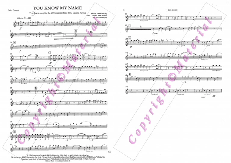 JM49951 You Know My Name | PDF