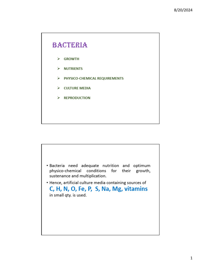 Identification of Bacteria | PDF