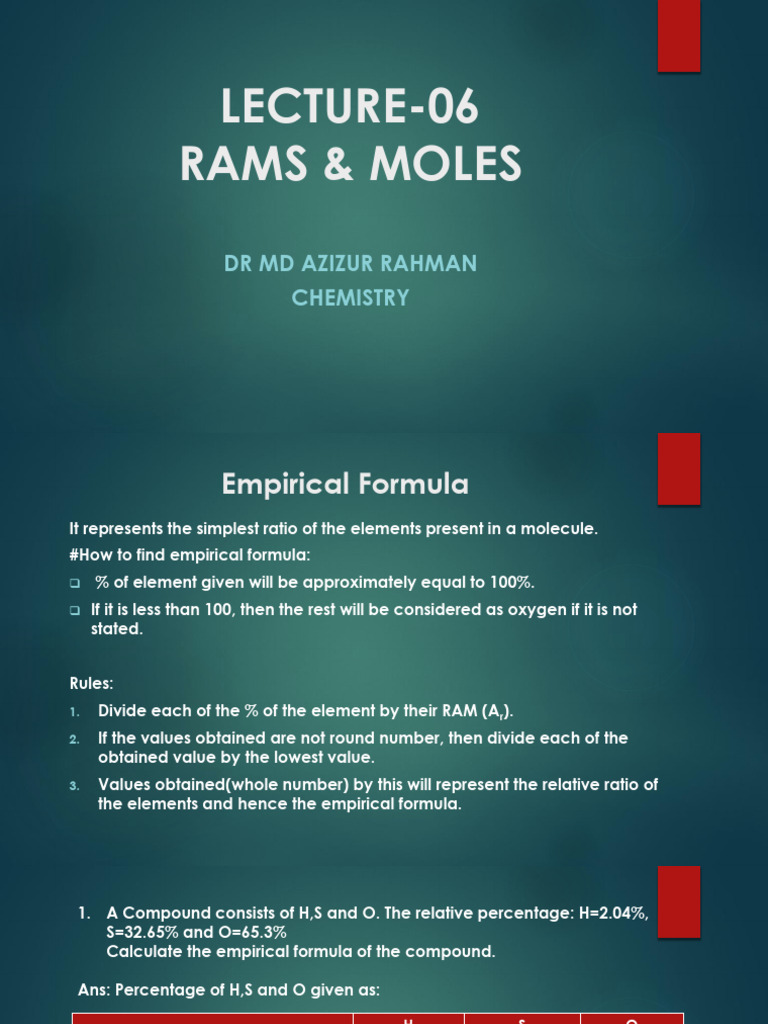 LECTURE-06 Rams and Moles | PDF