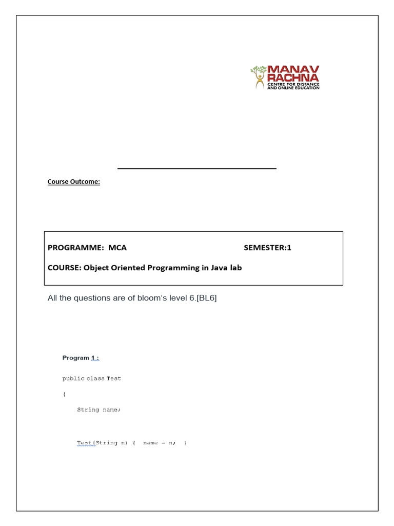 Assignment 6 On Inheritance | PDF