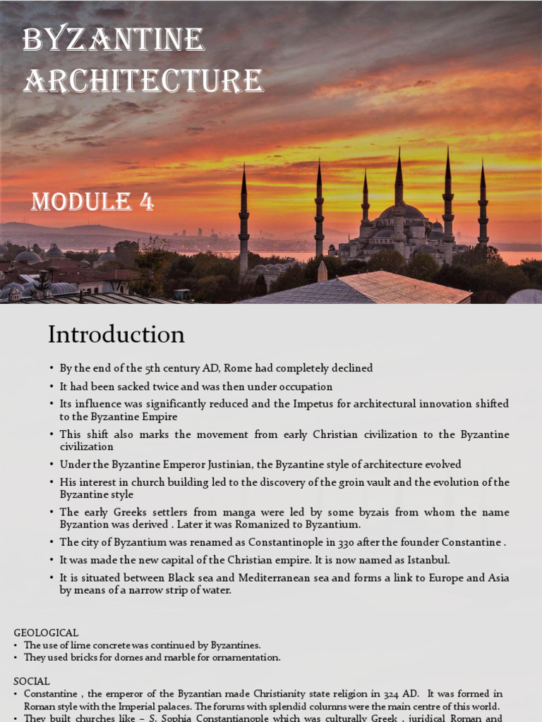 Byzantine Architecture | PDF