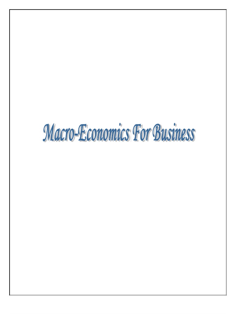 Macroeconomics For Business | PDF | Fiscal Multiplier | Current Account