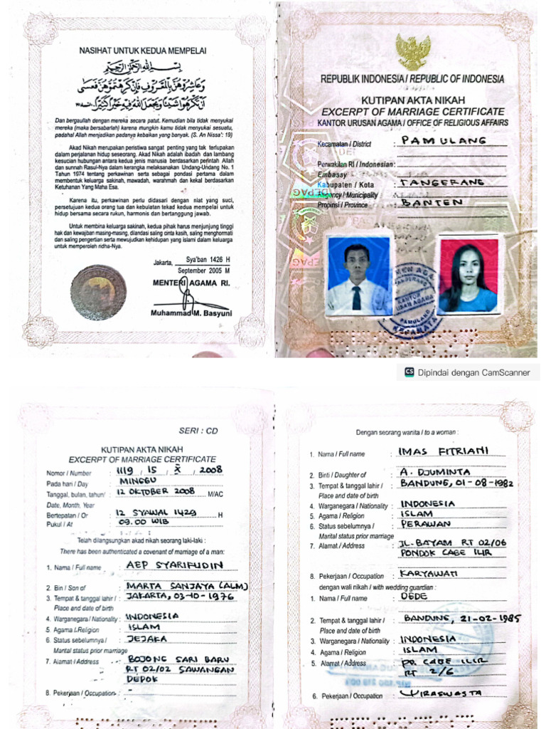 Buku Nikah Aep | PDF