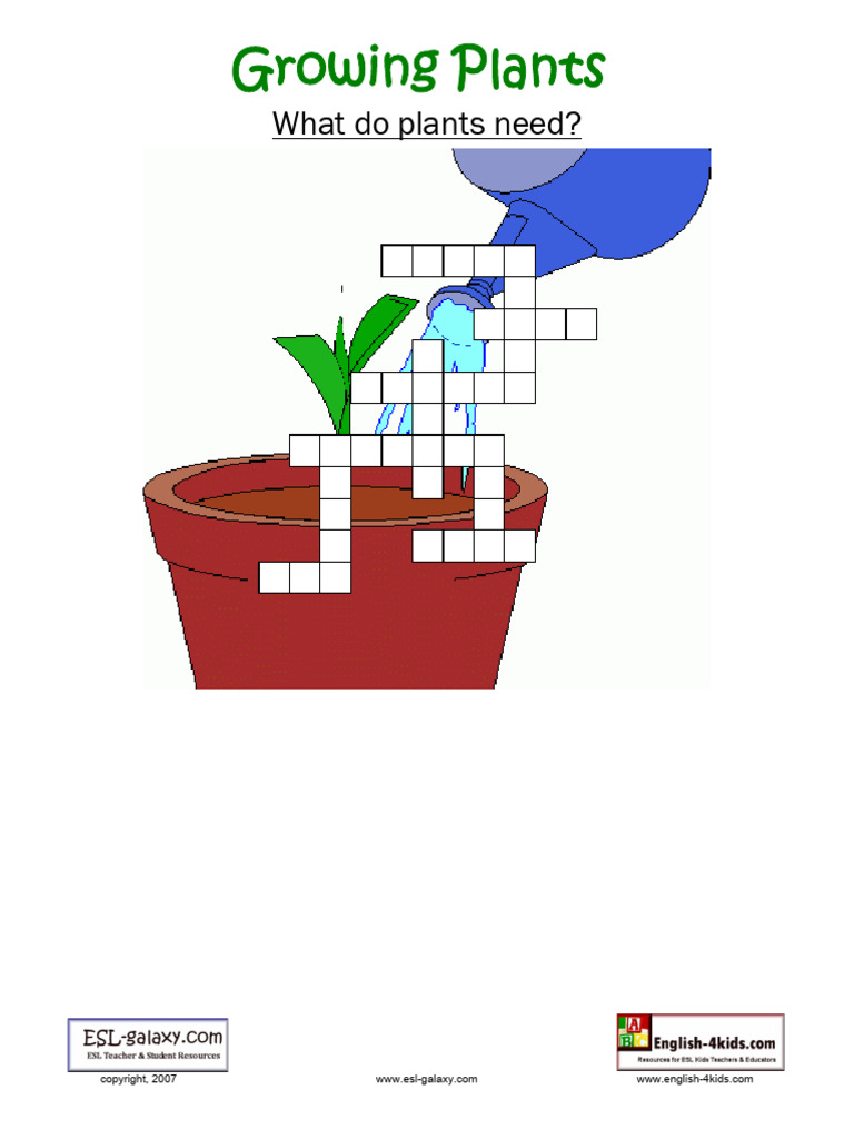 Growing Plants CW | PDF