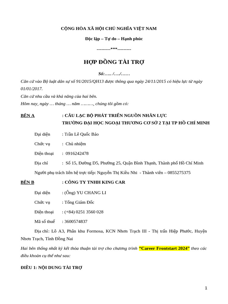 (MR - BROWN X CF2024) H P Đ NG Tài TR | PDF