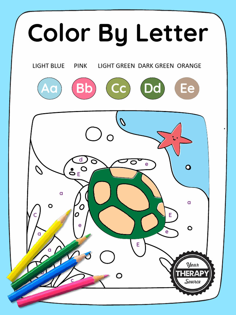 Color by Letter Worksheet Set | PDF
