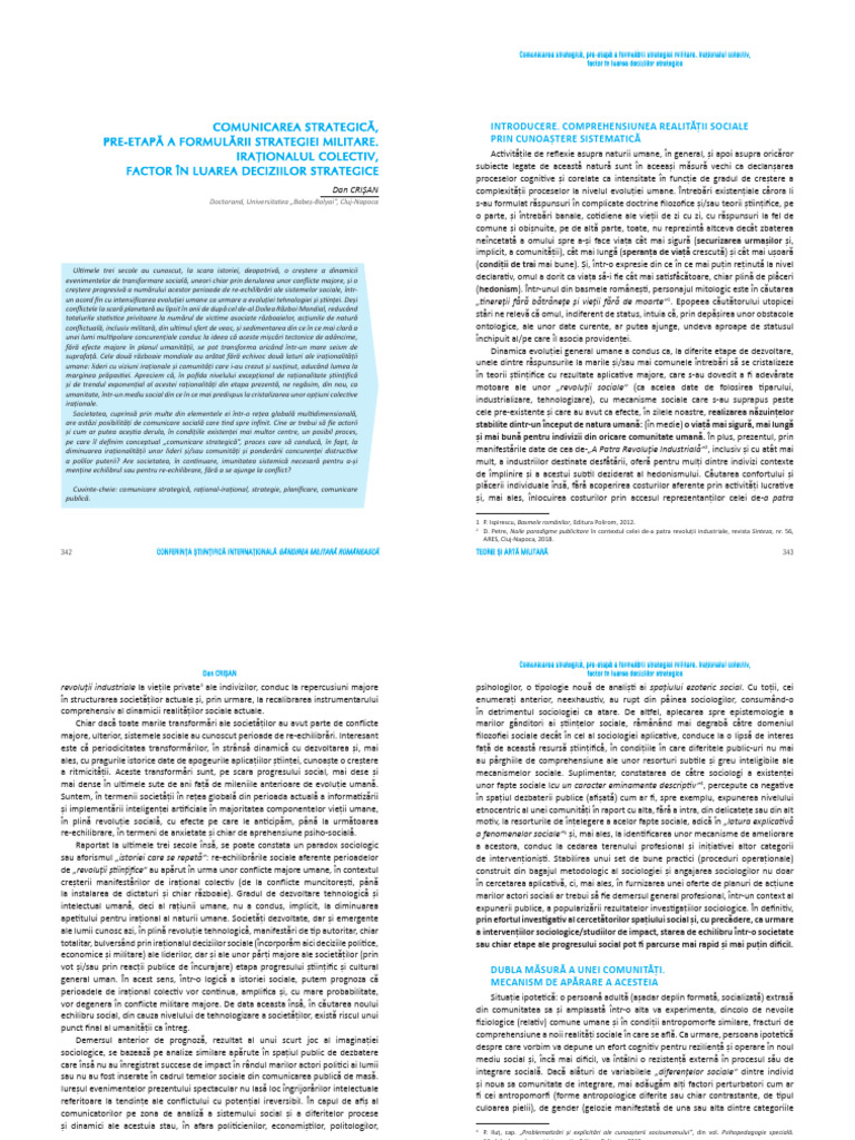 Comunicarea Strategicã | PDF