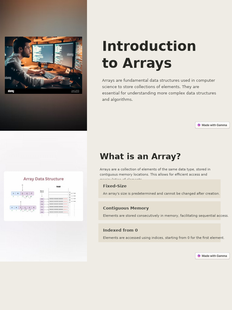 Copy of Introduction to Arrays | PDF