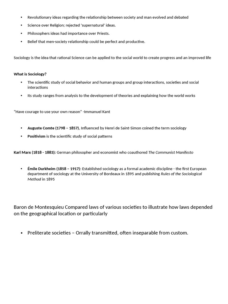 Sociology Notes | PDF