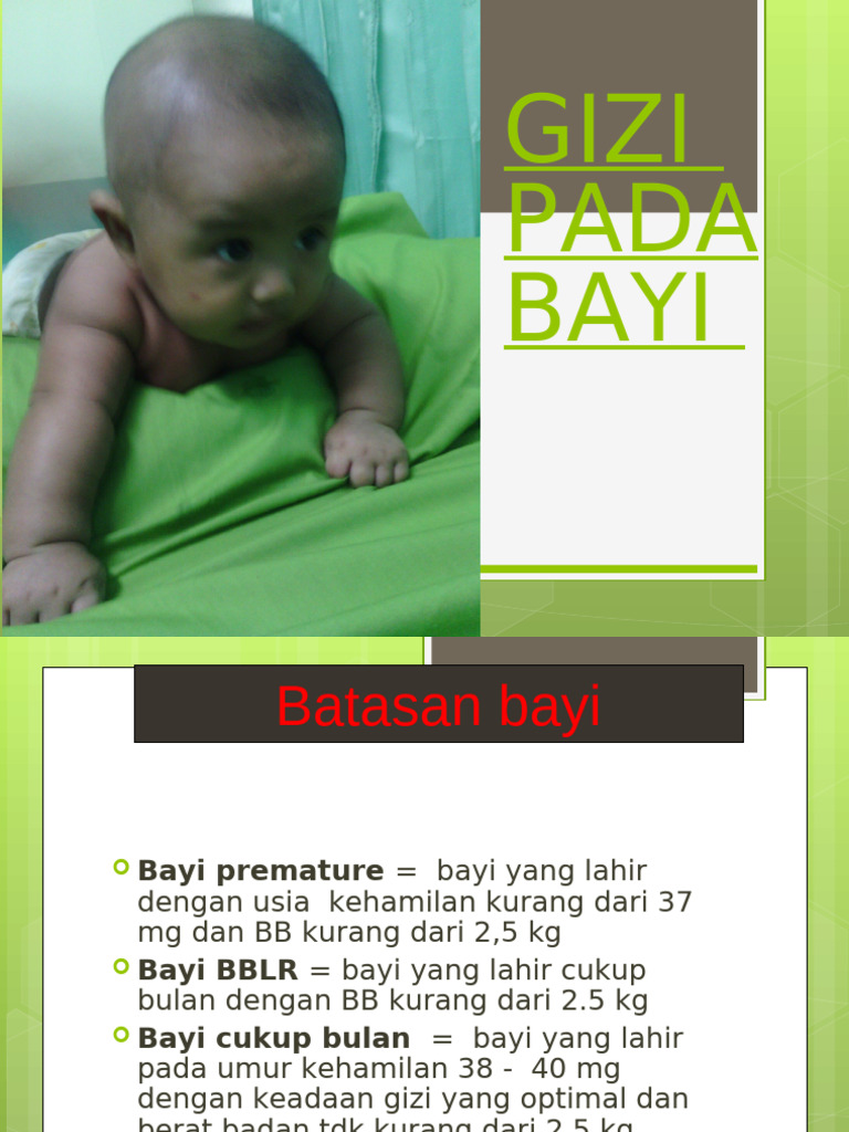 Gizi - Pada - Bayi | PDF